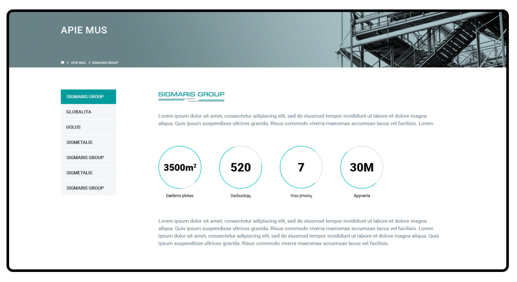 Sigmaris group » Internetiniai projektai | internetinių svetainių kūrimas